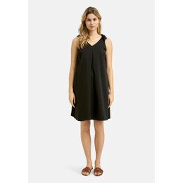 Smith & Soul SMITH & SOUL Damen Sommerkleid, schwarz, Gr. L, unifarben, Material: 70% Baumwolle, 27% Polyamid, 3% Elasthan, Kleider, mit Taschen