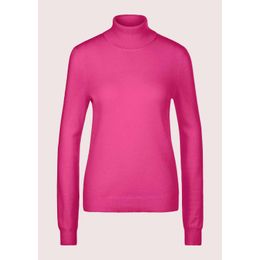 Madeleine Mode MADELEINE Damen Longpullover "Kaschmirpullover Zeitloser Strickpullover mit geripptem Rollkragen"magenta, Gr. 40, Obermaterial: 100% Kaschmir WS.,