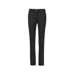 GOLDNER Damen Stoffhose "Leichte Baumwoll-Hose CARLA", schwarz, Gr. 38, Obermaterial: 98% Baumwolle CO. 2% Elasthan EL., Hosen