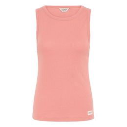 oxmo Damen Shirttop "Shirttop OXPIMINI", rosa, Gr. M, Obermaterial: 57% Baumwolle CO. 43% Polyester PES., Tops