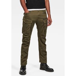 G-Star Raw G-STAR Herren Cargohose "Rovic Zip 3D Tapered Pant", gr&uuml;n, Gr. 36, unifarben, Web, Obermaterial: 97% Baumwolle, 3% Elasthan, Hosen, Tapered Fit