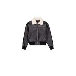 Damen Bomberjacke "B-15 Modified W", schwarz, Gr. L, Alpha Industries, Obermaterial: 100% Polyester, Futter: 100% Polyester, Jacken