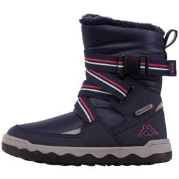 Kappa Kinder Outdoorwinterstiefel, Gr. 34, blau, Synthetik, Textil, mehrfarbig, Schuhe, - mit extra-weichem Innenfutter