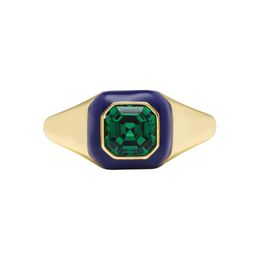 Fossil Damen Fingerring "Schmuck Geschenk Messing Ring CANDY", 16,5, Messing, bunt, Messing, Fingerringe, mit Glasstein