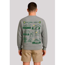 F4NT4STIC Herren Sweatshirt "US National Parks Montage", grau, Gr. L, Obermaterial: 80% Baumwolle, 20% Polyester, Sweatshirts, Premium Qualit&auml;t
