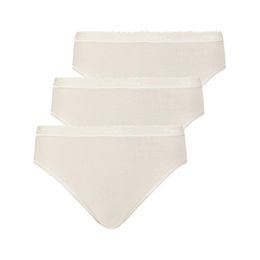 Nina von C. Damen Jazz-Pants Slips "3er Pack Damen Jazzpant Slipboutique", Gr. 42, beige, Feinripp, Obermaterial: 100% Baumwolle CO., Unterhosen