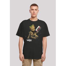 F4NT4STIC Damen T-Shirt "Guardians Of The Galaxy Vol2 Groot Tape", schwarz, Gr. XL, Obermaterial: 100% Baumwolle, Shirts, Print
