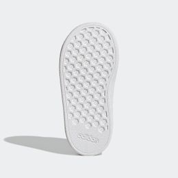 M&auml;dchen Sneaker "GRAND COURT LIFESTYLE HOOK AND LOOP", adidas Sportswear, Gr. 22, wei&szlig;, Synthetik, Textil, Schuhe, f&uuml;r Kinder, Design auf den Spuren