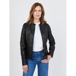 JCC Damen Lederjacke "Era", schwarz, Gr. 42, Obermaterial: 100% Lammnappa. Futter: 100% Polyester, Jacken