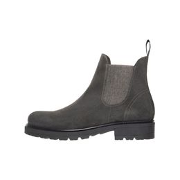 Nero Giardini Herren Stiefelette "Nero Giardini Stiefelette Leder/Textil", Gr. 40carbon, Leder, Textil, Schuhe