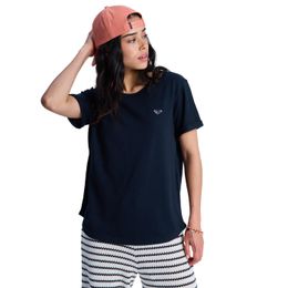 Roxy Damen T-Shirt "Oceanwave Regular Emby", grau, Gr. S, Obermaterial: 60% Baumwolle, 40% Polyester., Shirts