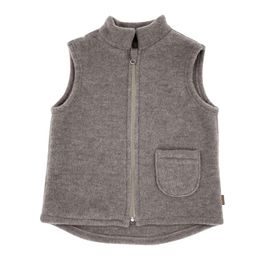 MaxiMo Jungen Fleeceweste, braun, Gr. 98, meliert, Fleece, Obermaterial: 100% Wolle. Futter: 95% Baumwolle, 5% Elasthan, Westen, Wolle, w&auml;rmend,