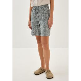 Cecil Damen Shorts, grün, Gr. XS, bedruckt, Stoff, 88% Viskose, 12% Polyamid, Hosen, Middle Waist