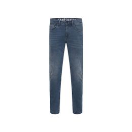 CAMP DAVID Herren Regular-fit-Jeans, blau, Gr. 36, Abriebeffekte, Denim/Jeans, Material: 99% Baumwolle, 1% Elasthan, Zusatz: Enth&auml;lt nichttextile