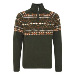 Blend Herren Troyer "Troyer BHNilo", grün, Casual, Gr. S, Norweger, Grobstrick, Obermaterial: 100% Polyacryl PAN., Pullover