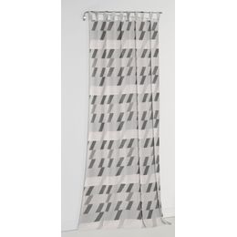 Vorhang WIRTH, B:132cm H:225cm, grau, Jacquard, Baumwolle, Polyester, Wohnzimmer, Gardinen, "Bray"