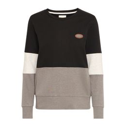 oxmo Damen Longpullover "Sweatshirt OXTrine", schwarz, Gr. M, Obermaterial: 60% Baumwolle CO. 40% Polyester PES., Sweatshirts