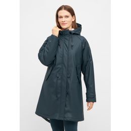 Derbe Damen Regenmantel "Tidaholm", blau, Gr. 44, Obermaterial: 100% Polyester; Futter: 100% Polyester, Mäntel, Wasserabweisend, winddicht,