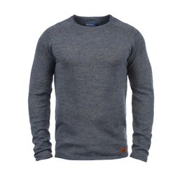 Blend Herren Strickfleece-Pullover "Strickpullover BHDan", blau, Gr. XXL, Obermaterial: 50% Baumwolle CO. 50% Polyacryl PAN., Pullover