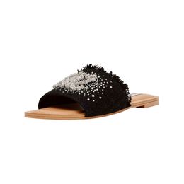 Steve Madden Damen Pantolette "Steve Madden Pantoletten Textil", Gr. 36, schwarz, Textil, Schuhe