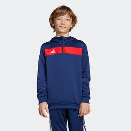 M&auml;dchen Kapuzensweatshirt "TIRO ES SW HD Y", blau, Gr. 164, adidas Performance, Obermaterial: 100% Polyester, Sweatshirts