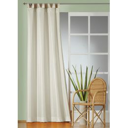 Gardine WIRTH, B:135cm H:245cm, beige, Polyester, Wohnzimmer, Gardinen, "Daria"