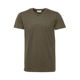 !Solid SOLID Herren V-Shirt "V-Shirt SDBedo", gr&uuml;n, Gr. L, Obermaterial: 60% Baumwolle CO. 40% Polyester PES., Shirts