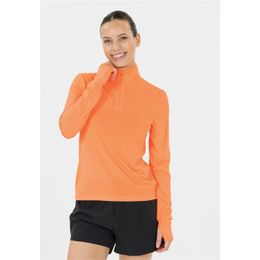 Endurance Damen Strickpullover "Chaba", orange, Gr. 38, meliert, unifarben, 100% Polyester, Pullover, mit Quick-Dry-Funktion