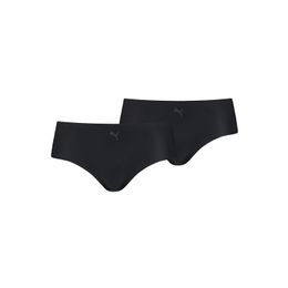 Puma Damen String "String 2er Pack", Gr. L, schwarz, Obermaterial: 83% Polyamid PA. 17% Elasthan EL., Unterhosen