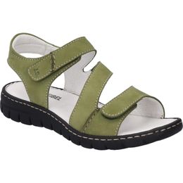 Josef Seibel Damen Sandale "Stefanie 31, oliv", Gr. 36oliv, Obermaterial: 100% Rindsleder Leather cow., Schuhe