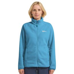 Jack Wolfskin Damen Fleecejacke "MOONRISE FZ W", blau, Gr. L, Obermaterial: 100% Polyester. Futter: 100% Polyester, Jacken