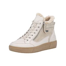 Remonte Damen Sneaker "Remonte Sneaker Leder/Synthetik", Gr. 38, beige, Leder, Synthetik, Schuhe