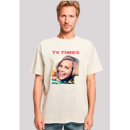 F4NT4STIC Herren T-Shirt "TV Times Honor Blackman 1964 Cover", beige, Gr. M, Obermaterial: 100% Baumwolle, Shirts, Premium Qualit&auml;t