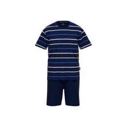 G&ouml;tzburg G&Ouml;TZBURG Herren Schlafanzug "Pyjama", Gr. S, blau, Obermaterial: 60% Baumwolle CO. 40% Polyester PES., Homewear-Sets