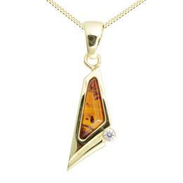 OSTSEE-SCHMUCK Damen Kette mit Anh&auml;nger "OSTSEE-SCHMUCK Kette mit Anh&auml;nger Agneta", 50cm, Silber 925 (Sterlingsilber), L: 42, gold, Silber 925