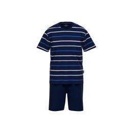 G&ouml;tzburg G&Ouml;TZBURG Herren Schlafanzug "Pyjama", Gr. S, blau, Obermaterial: 60% Baumwolle CO. 40% Polyester PES., Homewear-Sets