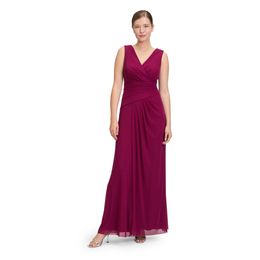 Vera Mont Damen Abendkleid "Damen Abendkleid mit V-Ausschnitt", rosa, Gr. 40, Netz, Obermaterial: 90% Polyamid, 10% Elasthan. Futter: 100%