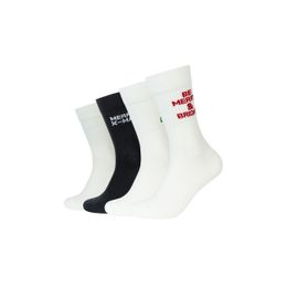 Socken s.Oliver "Tennissocken 4er Pack", Damen, Gr. 35-38, blanc, 66% Baumwolle, 28% Polyester, 5% Elastodien, 1% Elasthan, gemustert, Socken Socken, 4er Pack Hergestellt aus OCS-zertifizierter Organic Cotton, Gepolsterte Sohle f&uuml;r sp&uuml;rbare Entlastung