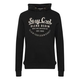 Blend Herren Kapuzenpullover "Hoodie BHSweatshirt", schwarz, Gr. M, bedruckt, Obermaterial: 100% Baumwolle CO., Pullover