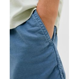 Jack & Jones Jungen Jogg-Bermudas "JPSTJAIDEN JJCAMPAIGN HYBRID BONDI JNR", blau, Gr. 128, JACK & JONES JUNIOR, unifarben, Web, Obermaterial: 80% Baumwolle, 20%