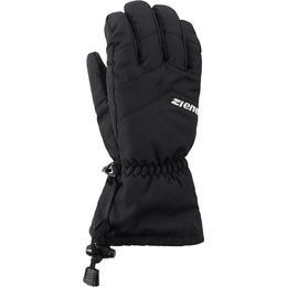 Ziener M&auml;dchen Skihandschuhe "LETT-Z AQUASHIELD JUNIOR"schwarz, Gr. 7, Polyester, Handschuhe, warm, wasserdicht, winddicht, atmungsaktiv,
