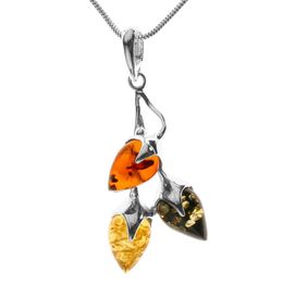 OSTSEE-SCHMUCK Damen Kette mit Anh&auml;nger "OSTSEE-SCHMUCK Kette mit Anh&auml;nger Bl&uuml;te Kette mit Anh&auml;nger Bl&uuml;te", 50cm, Silber 925 (Sterlingsilber), L: 42,