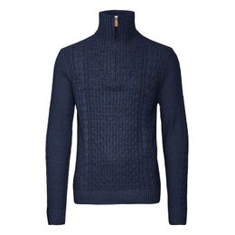 Blend Herren Troyer "Troyer BHPullover", blau, Gr. XXL, Obermaterial: 80% Polyacryl PAN. 20% Baumwolle CO., Pullover
