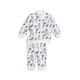 Puma Jungen Sportanzug "BMW M Motorsport Jogging-Set mit Allover-Print Kinder", blau, Gr. 98, Obermaterial: 32% Polyester, 68% Baumwolle; Rippe: 3%