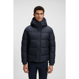 BOSS Orange Herren Steppjacke "Omaris", blau, Gr. 52, Web, Obermaterial: 100% Polyester, Jacken, mit Rei&szlig;verschlusstaschen