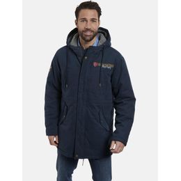 Jan Vanderstorm Herren Parka "Parka IRMFRIED", blau, Casual, Gr. 56, Obermaterial: 100% Baumwolle CO., Jacken