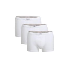G&ouml;tzburg G&Ouml;TZBURG Herren Boxershorts "Boxershort 3er Pack", Gr. XL, wei&szlig;, Obermaterial: 95% Baumwolle CO. 5% Elasthan EL., Unterhosen