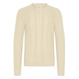 Blend Herren Strickfleece-Pullover "Strickpullover BHBasim", grau, Gr. XXL, Obermaterial: 50% Baumwolle CO. 47% Polyacryl PAN. 3% Nylon NY., Pullover