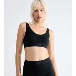 Sloggi Damen Bustier "Double Comfort T", Gr. 44, schwarz, Single Jersey, Obermaterial: 95% Baumwolle, 5% Elasthan, unifarben, BHs, mit verst&auml;rktem