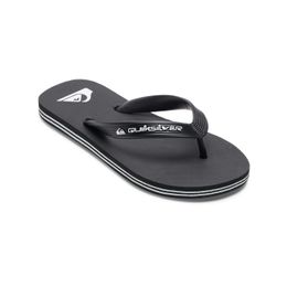 Quiksilver Jungen Sandale "Molokai Core", Gr. 13, schwarz, Obermaterial: Synthetikmaterial / Au&szlig;ensohle: Moosgummi, Schuhe